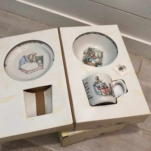 Wedgwood | Accessories | The Original Peter Rabbit Wedgwood 3 Piece Set ...